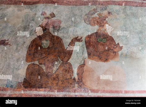Bonampak Mexico Central America Ancient Mayan Art Mayan Murals In