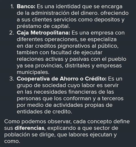 Sabes Cual Es La Diferencia Entre Un Banco Una Caja Y Una Cooperativa