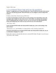 1 2 4 4 Help Nav Lab Docx Student Arthur Leyja 1 2 4 4 Packet Tracer