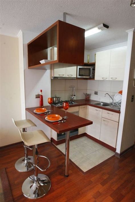 Cocinas Pequeñas con Barra Barras Desayunadoras