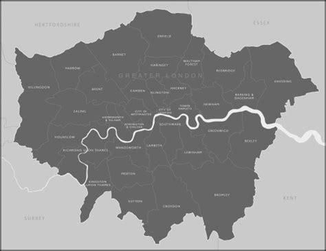 Boroughs Of London Map