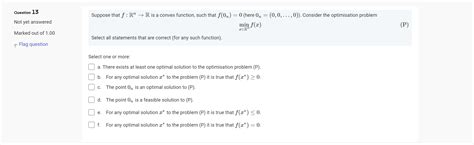 solved question 13 suppose that f rn→r is a convex function