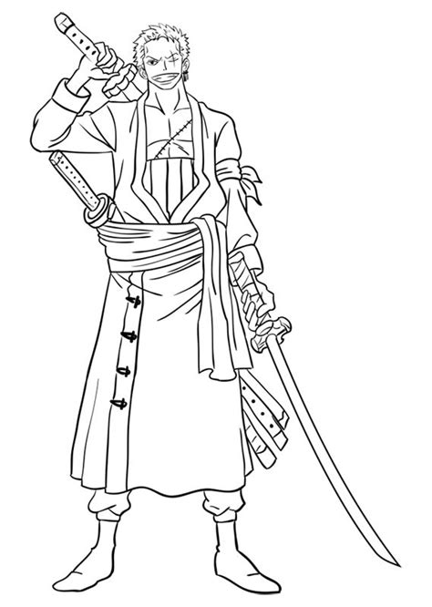 Rononoa Zoro Full One Piece Drawing Zoro One Piece Zoro