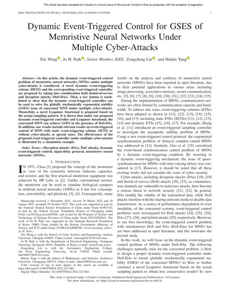 pdf dynamic event triggered control for gses of memristive neural networks under multiple