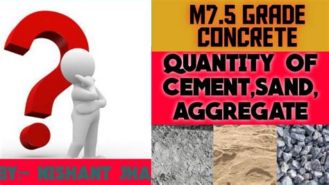 How To Calculate Quantity Of Cement Sand Aggregate In Cum M Grade