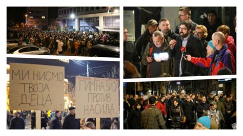 Tenth Protest Held In Belgrade People Invited To ProGlas Rally On Saturday