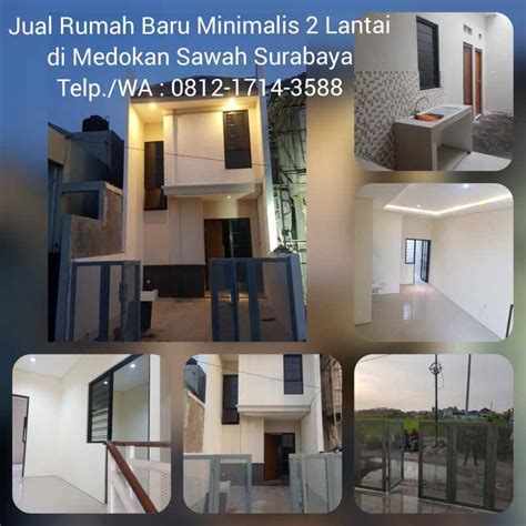 Rumah Baru Medokan Sawah Timur Surabaya 2 Lantai Dijual