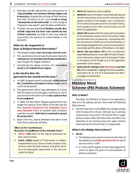 Drishti Ias Current Affairs Consolidation Monthly Magazine October