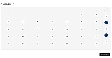 React Custom Calendar Date Fns Codesandbox