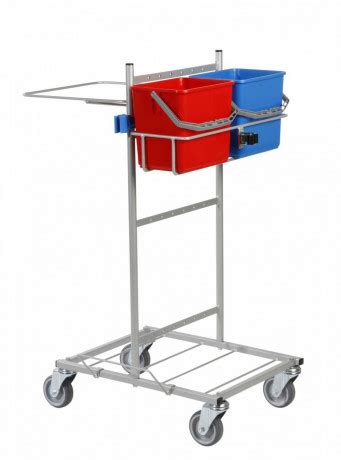 Tina trolleys Tina Ergo Rengøringsvogn 2x6 ltr spande 110 ltr affald