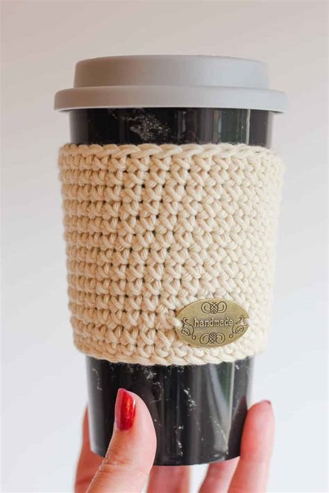 Crochet Coffee Cozy Free Beginner Cup Cozy Crochet Pattern