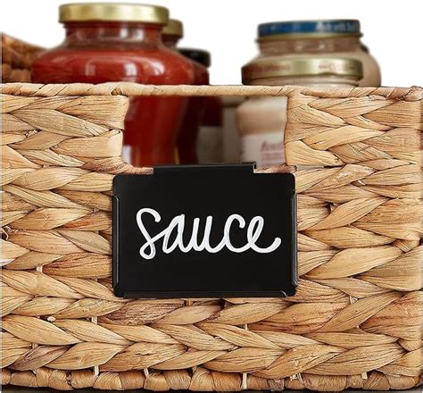 Amazon Pack Metal Pantry Baskets Labels Clip On For Storage