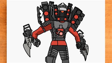 Como Dibujar A TITAN SPEAKERMAN Mejorado Skibidi Toilet Multiverse