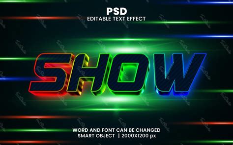 Afficher L Effet De Texte 3D Fichier PSD Photoshop PREMIUM