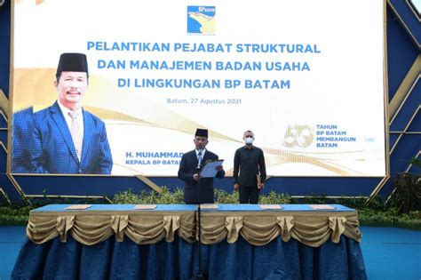 Kepala BP Batam Lantik Pejabat Struktural Dan Manajemen Di Lingkungan