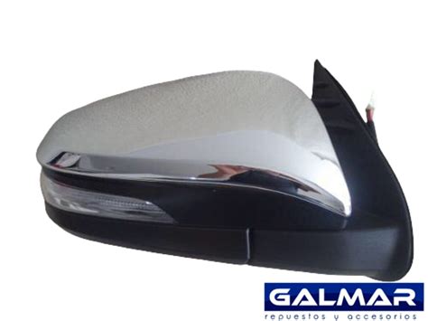 Espejo Cromado Derecho Con Intermitente Toyota Hilux 2016 2019 Galmar