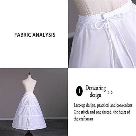 Jikekiroto Unterrock Damen Reifrock Brautkleider Petticoat Fuer