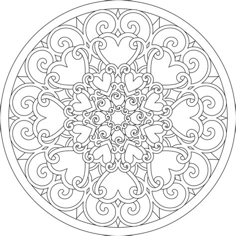 Typical Coloring Pages For Adults Mandala