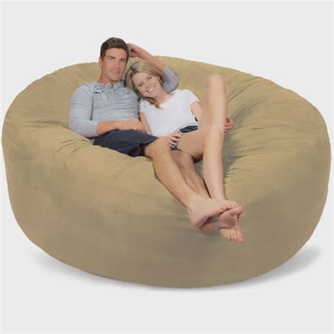 Puff Gigante Redondo Sem Enchimento Em Suede 1 40m P Sala No Shoptime