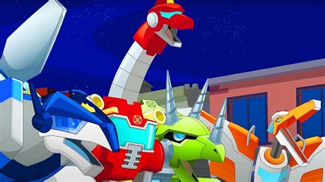 Transformers Rescue Bots Dinobots Animacion Dibujos Animados De