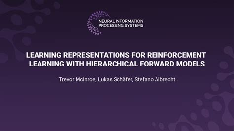 trevor mcinroe lukas schäfer stefano v albrecht · learning representations for reinforcement