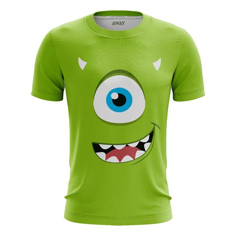 Camisa Camiseta Dryfit Premium Desenho Monstros Sa Personagem Mike