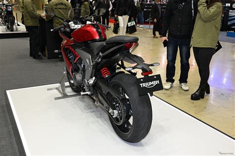 8年ぶり復活のトライアンフデイトナ3気筒エンジンは音色も進化東京モーターサイクルショー2024 1枚目の写真画像 レスポンス