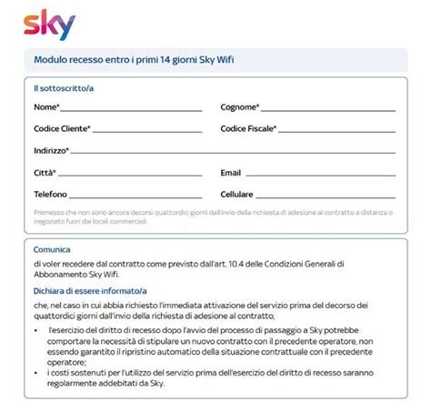 Modulo Disdetta Sky PDF Salvatore Aranzulla