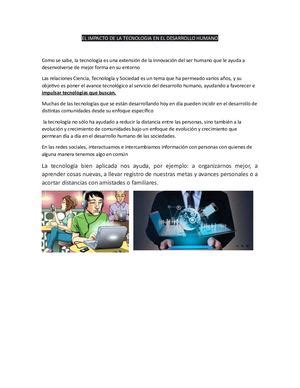 Calaméo El Impacto De La Tecnologia En El Desarrollo Humano
