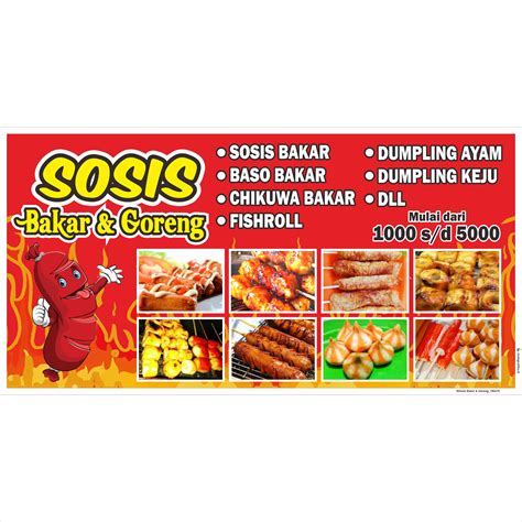 Banner Spanduk Sosis Bakar SerbaBisnis
