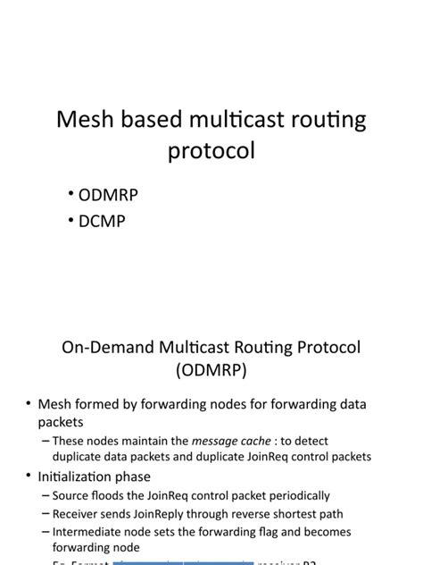 mesh based multicast routing protocol pdf routing multicast