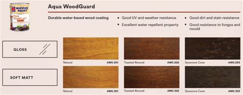 Nippon Paint AQUA WOODGUARD DECK Water Based Wood Varnish