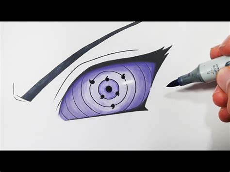 Sasuke Rinnegan Eye Drawing