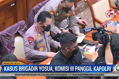 Betah Kapolri Masih Rapat Dengan Komisi III DPR RI Bahas Kasus
