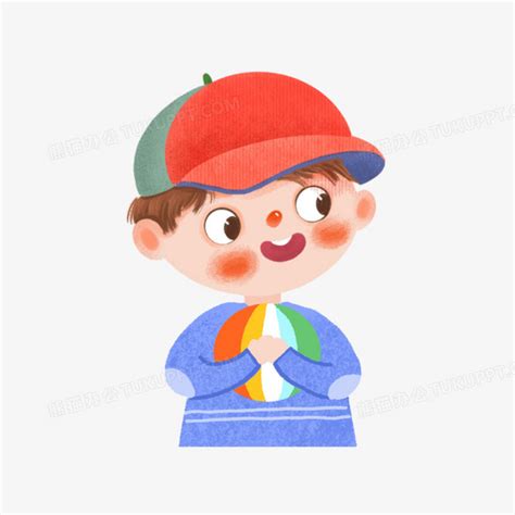 手绘卡通可爱小男孩头像免抠元素PNG图片素材下载 可爱PNG 熊猫办公