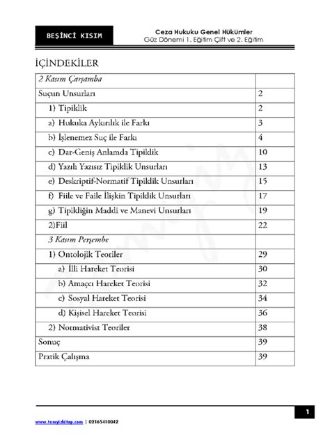 Ceza Hukuku Genel Hükümler 1 Öğretim Çift ve 2 Öğretim 22 23 Güz 5