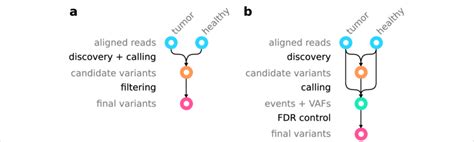 difference between a the classic somatic variant calling workflow and b download scientific