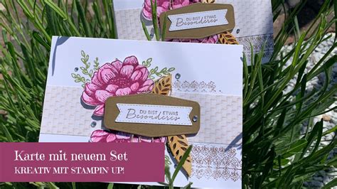Karte Mit Einem Neuen Set Kreativ Mit Stampin UP YouTube
