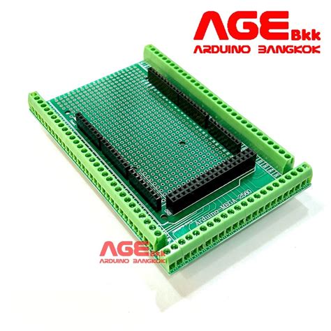 โมดูลขยายขา mega2560 แบบ pcb phototype screw terminal block arduino mega2560 shield พร้อมบัดกรี