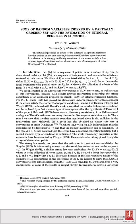 pdf sums of random variables indexed by a partially ordered set and the estimation of integral