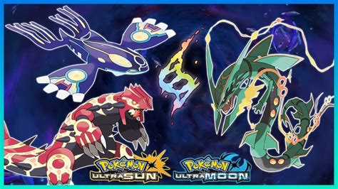 Pokemon UltraSun UltraMoon How To Get Primal Groudon Kyogre Mega