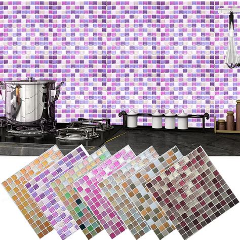 P Ytki Cienne Z Mozaik Sk Rki I Trzyma Samoprzylepne Backsplash 3D