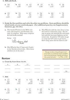 Arithmetic Abeka Th Grade Mathematics Student Work Text
