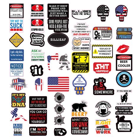 Snapklik 100 Hard Hat Stickers Tool Box Hood Thermos Helmet