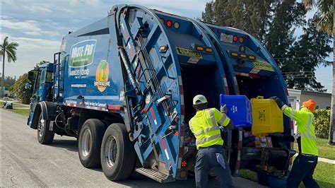 Ex Republic Services Rear Loader Garbage Truck YouTube