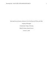 Analyzing Published Research 1 Docx Running Head ANALYZING