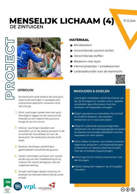 Project Het Menselijk Lichaam Les 4 De Zintuigen Sint Paulusschool