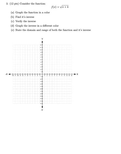 solved 3 12 pts consider the function f x v1 4 a