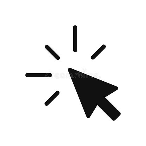 Hand Click Icon Vector Simple Hand Click Sign In Modern Design Style