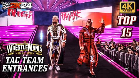 Wwe K Top Custom Tag Team Entrances In Wrestlemania K Fps